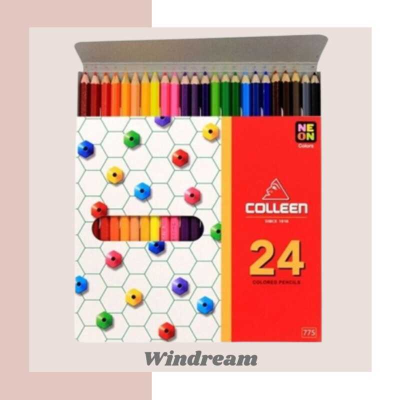 Colleen Color Pencil Hexagon 24 Colors Ae7 | Shopee Philippines