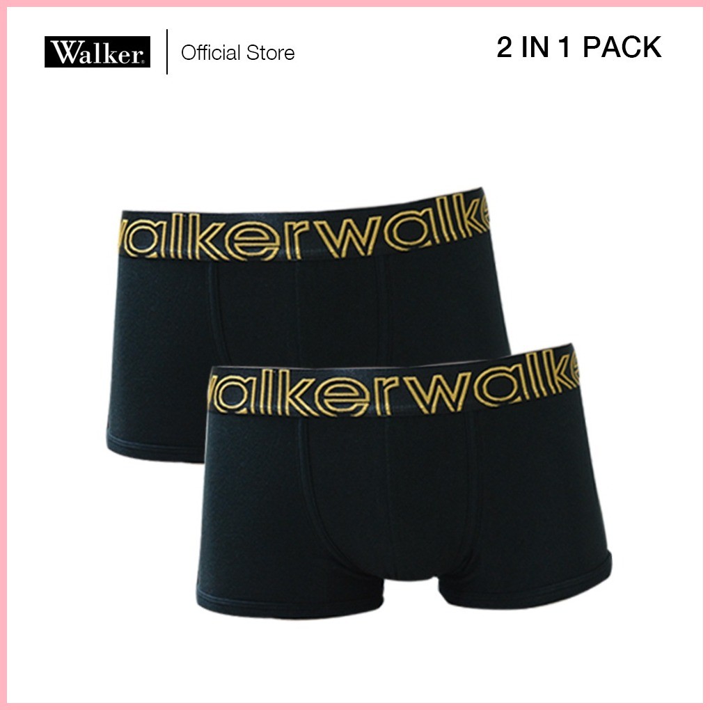 Walker Premium Modern Cotton Bold Boxer Brief Bundle of 2 | Shopee ...