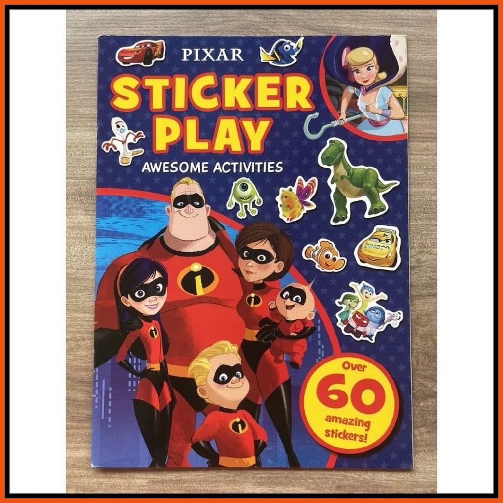 Disney Sticker Play - PIXAR Awesome Activities (brand new softcover ...