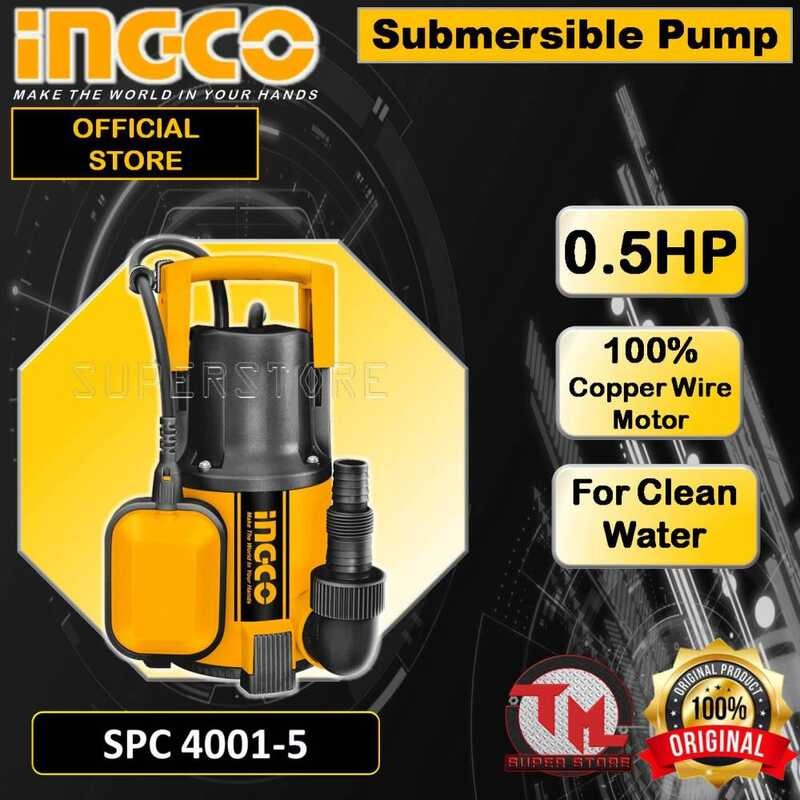 INGCO Submersible Pump 400Watts Spc4001-5 / Spc4008-5 • Tm Ss | Shopee ...