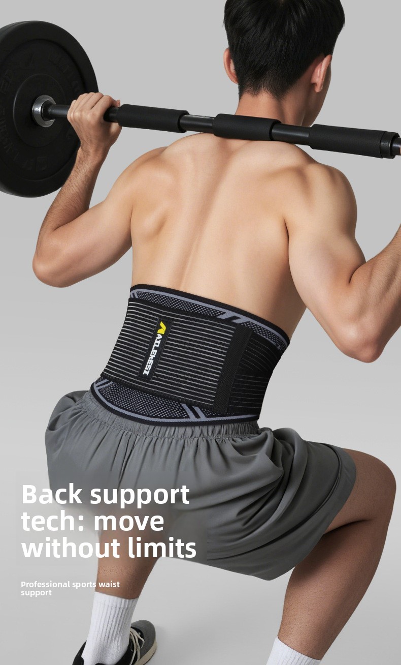Waist Support Sports Breathable Support Fitness Belt Badminton Squat ...