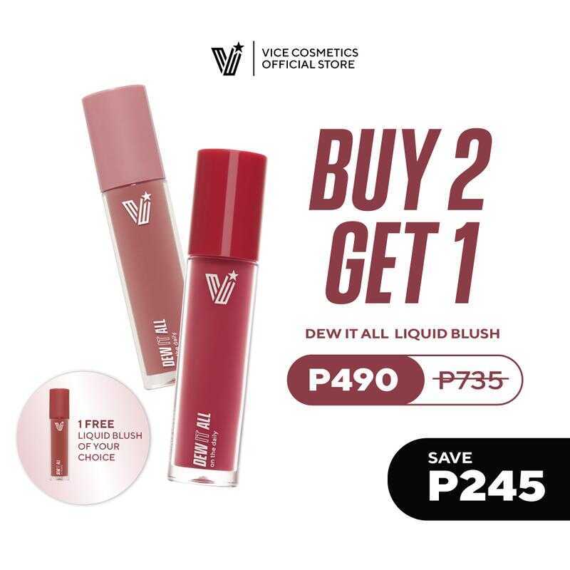 COD [B2g1] Vice Cosmetics Dew It All Liquid Blush 8B2 | Shopee Philippines