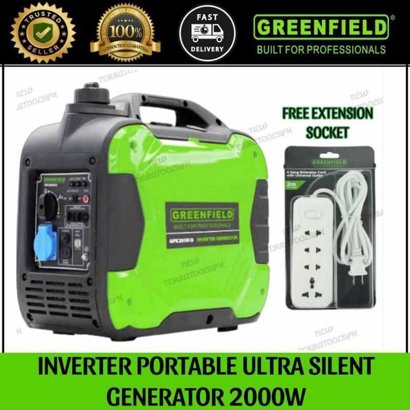 Greenfield Inverter Generator Gasoline 2000W 60Hz Gfk2000is Free ...