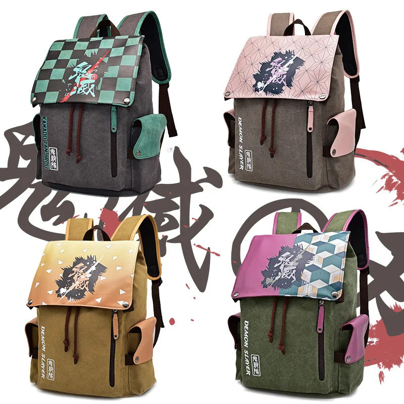 Demon Slayer Anime Backpacks Cosplay Anime Figure Tomioka Giyuu Kamado ...