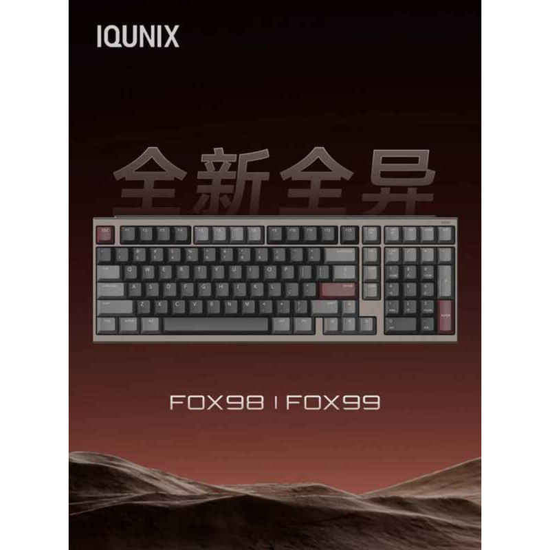 IQUNIX FOX98 FOX99 Flagship Customized Mechanical Keyboard Three-Mode ...