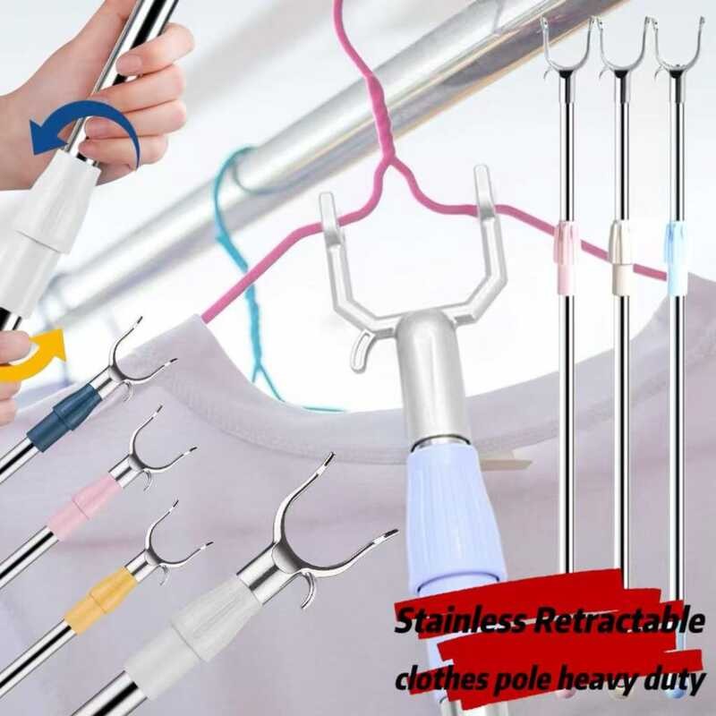 BINLU Extendable Stainless Steel Laundry Stick 155Cm: Sungkit Sinampay ...
