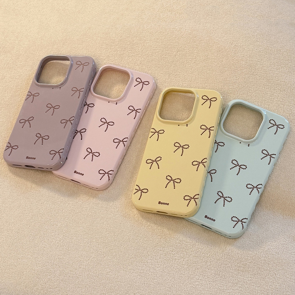 Wind-sweeping Bowknot Apple17pro max Phone case ...