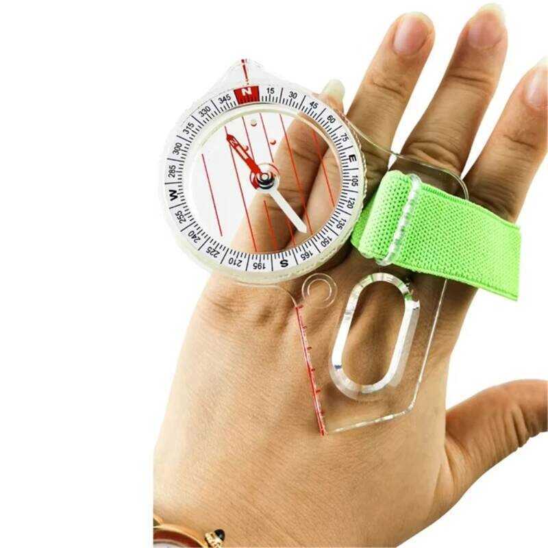 Thumb Backpacking Camping Navigation Baseplate Map Compasses with Scale ...