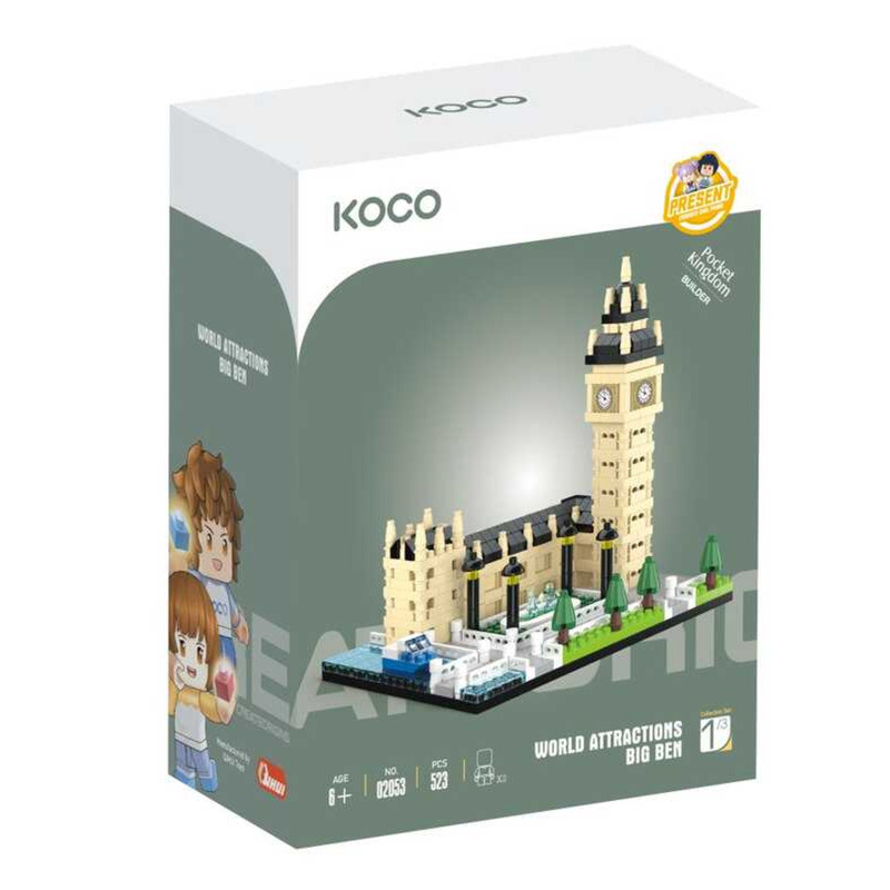 Koco Bricks World Attractions Big Ben-253 Bricks,Building Bricks/Blocks ...