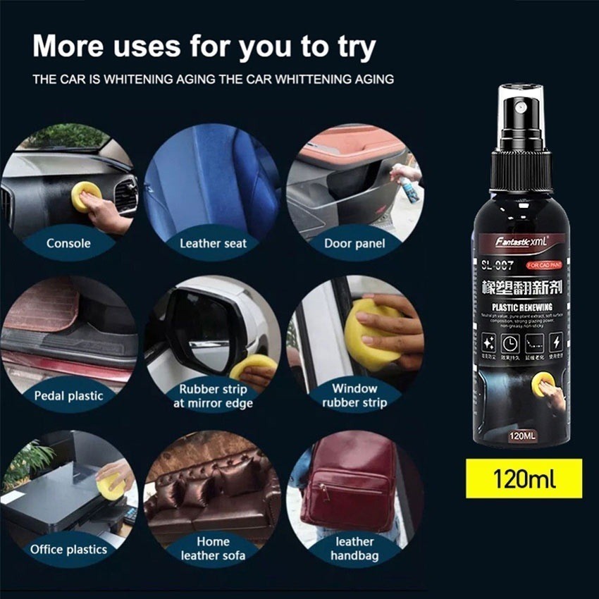 30/50/100ml Car Plastic Restorer Rubber Plastic Renovation Agent All ...