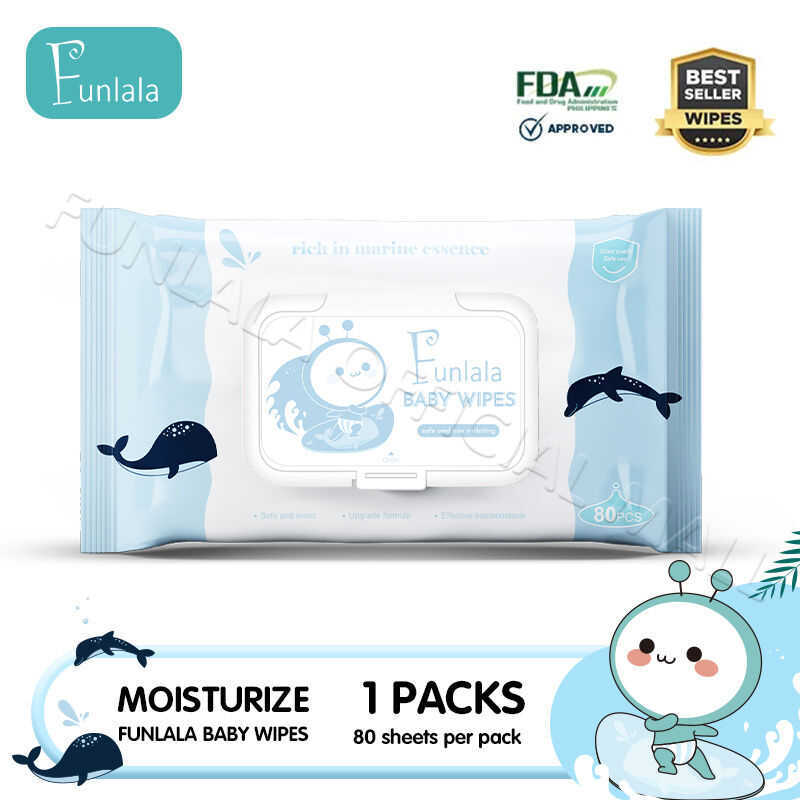 FUNLALA Unscented Moisturize Baby Wipes 80'S Pack Of 1 3 | Shopee ...