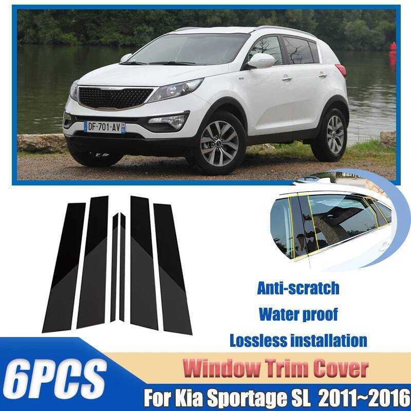Kia For Sportage 2014 SL 2011~2016 2012 2013 2014 6Pcs Window Trim ...