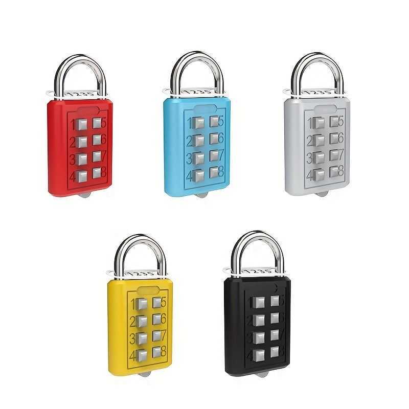 4-Digit Key Password Lock Zinc Alloy Blind Combination Padlock Multi ...