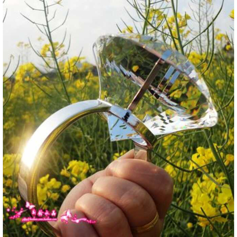Crystal Big Diamond Ring Children's Game Super Large Proposal Creative ...