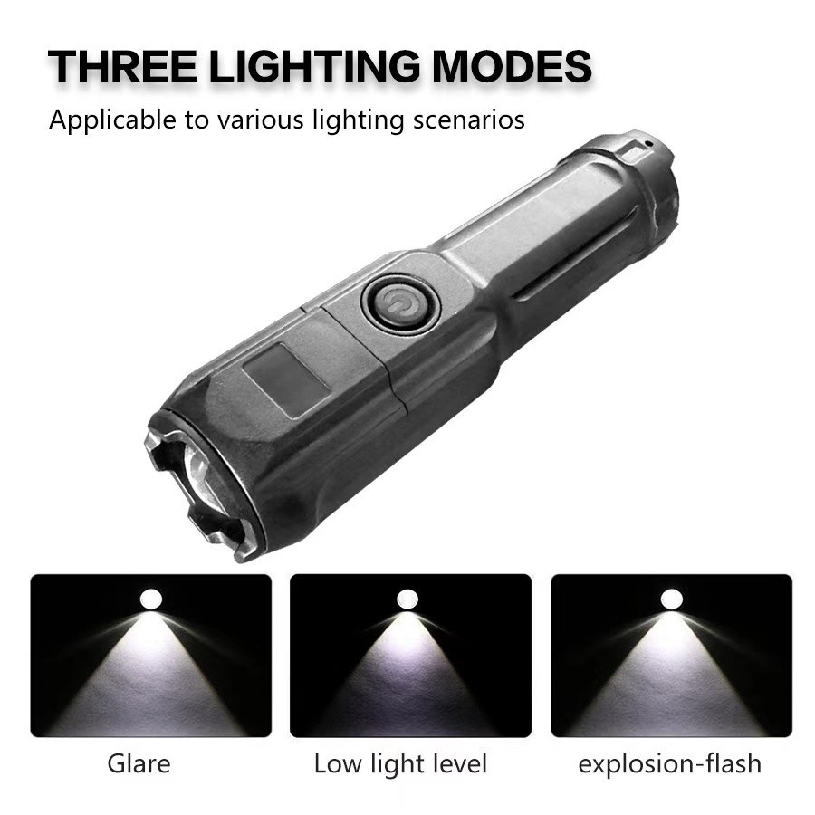 Centrix New Wisdom LED Flashlight Digital Display Bright Light Multi ...