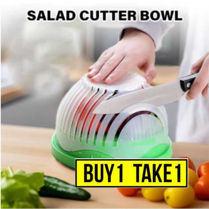 [Buy 1 Take 1] Salad Cutter Chopper Bowl Food Fruit Vegetable Slicer ...