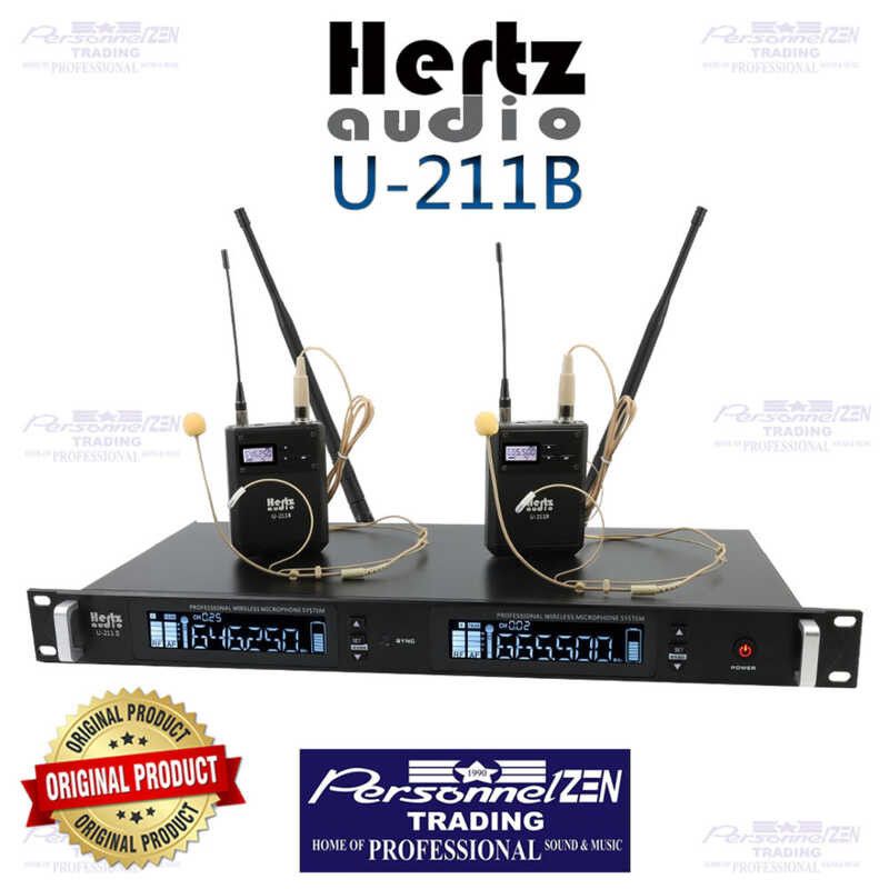 Hza Hertz Audio U-211B Dual Wireless Head Worn Microphone System Skin ...