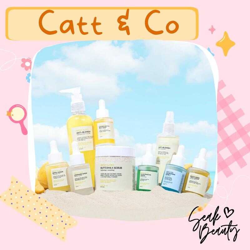 Catt & Co Bright Free Serum, Scrub And Cleanser | Shopee Philippines