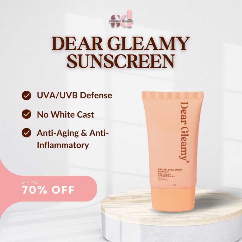 Dear Gleamy Premium Sunscreen Lightweight Anti Aging Sun Protect Cream ...