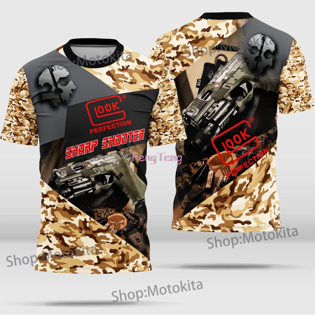 Glock T-Shirt for Men Printed Team Glock Jersey New Design Full ...