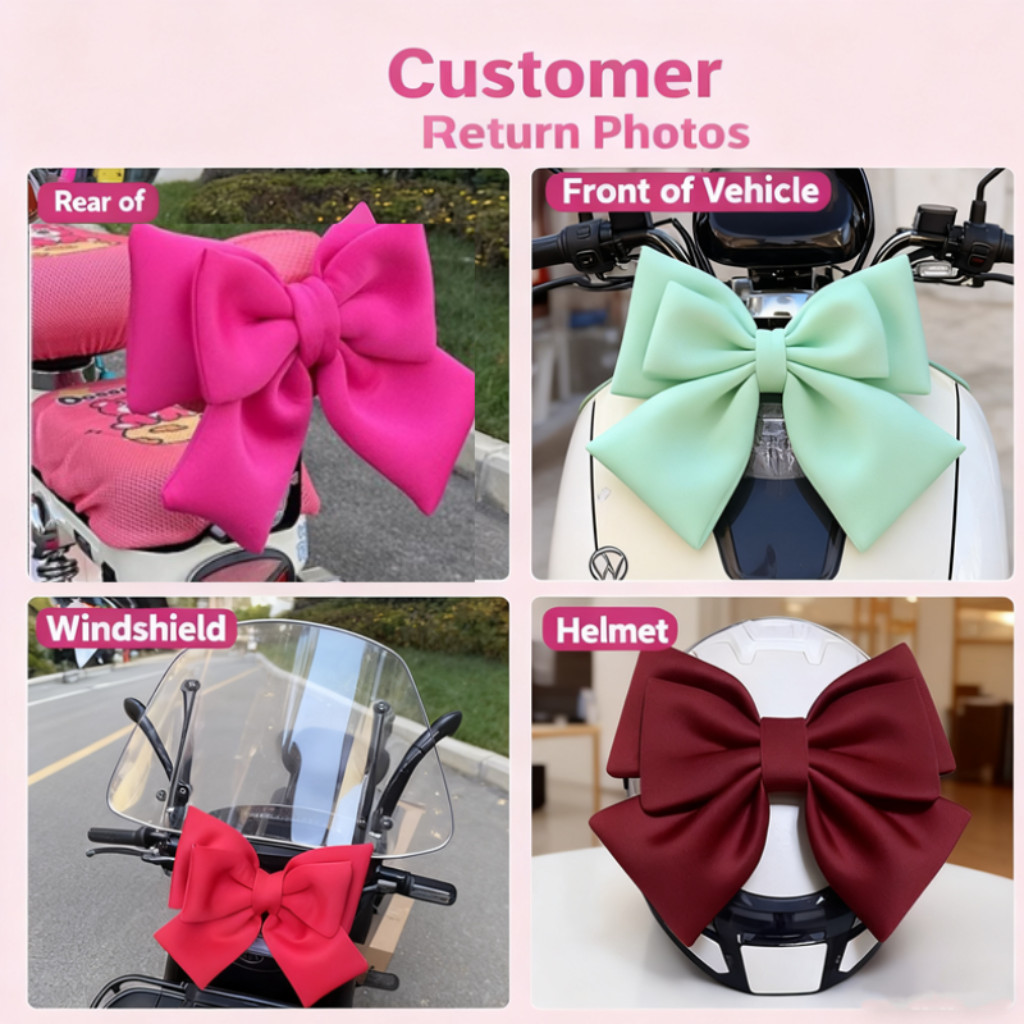 [Hot]Motorcycle Helmet Bow for Woman - Colorful Stylish Bow Decoration ...