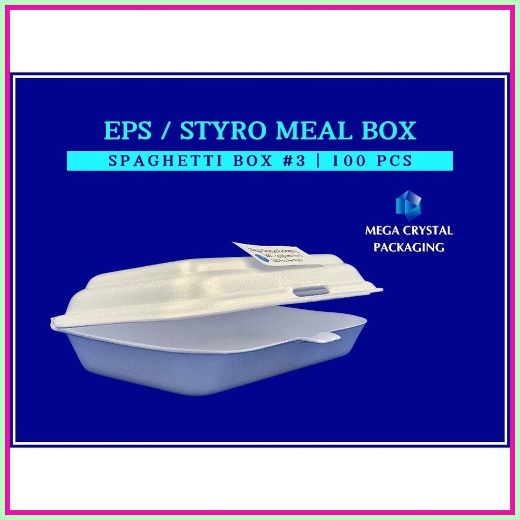[ 100 Pcs ] Styro / Disposable Spaghetti Box # 3 | Shopee Philippines