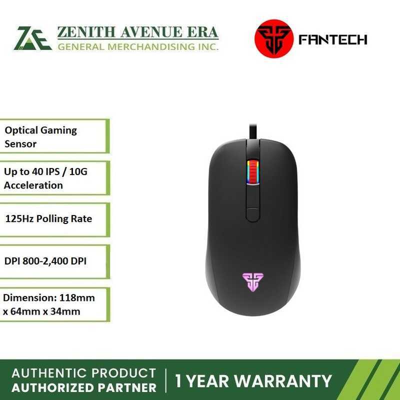 Fantech G10 Rhasta RGB Wired Mouse Black 9C8 | Shopee Philippines