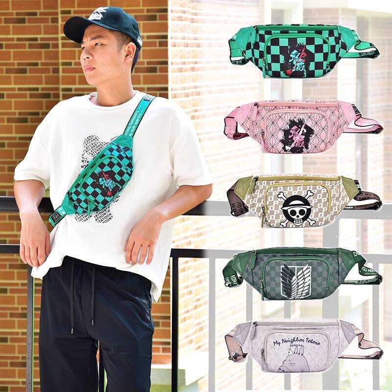 Anime Peripheral Trendy Sports Waist Bag Hot Sale Demon Slayer My ...