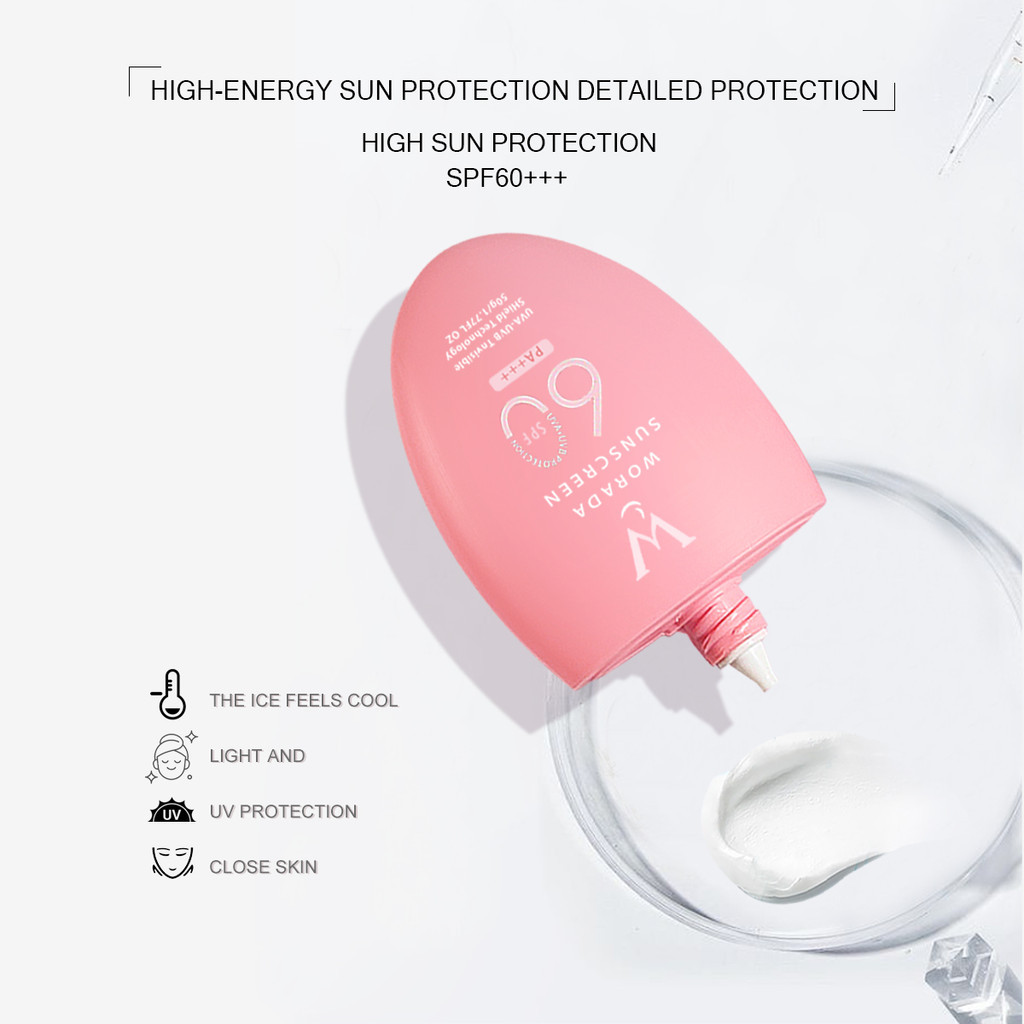【Buy1Take1】WORADA whitening sunscreen SPF 60 PA+++ light sunscreen ...