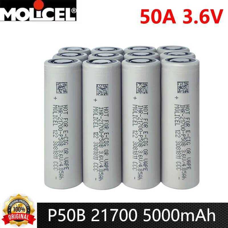 Original 3 0C Molicel P50b INR 21700 Battery 50A High Power Lithium-Ion ...