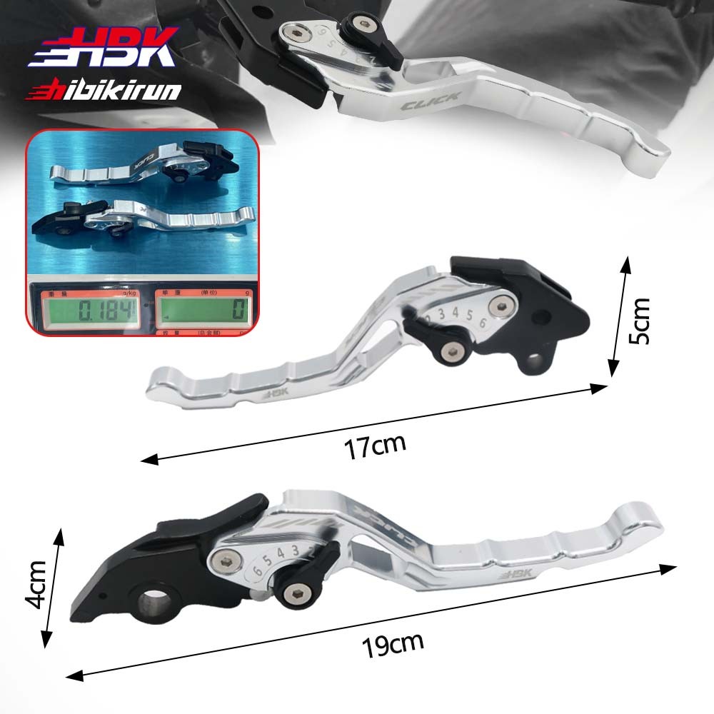 HBK Honda Click 125/150 V2/V3 Combi Brake Lever Handle Grip Adjustable ...