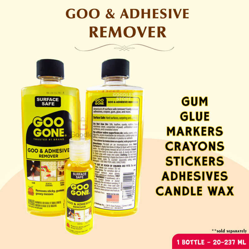 Goo Gone Original Adhesive Remover Crayon Gum Glue Tape Cleaner ...