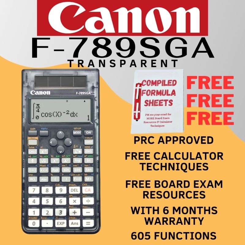 AUTHENTIC Canon F-789SGA TRANSPARENT f789sga f 789sga 789 sga f-789sga ...