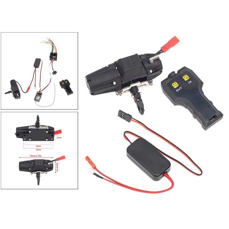 Rc Lahomia Rock Crawler Winch Kit Rc Car Parts Black Controller ...