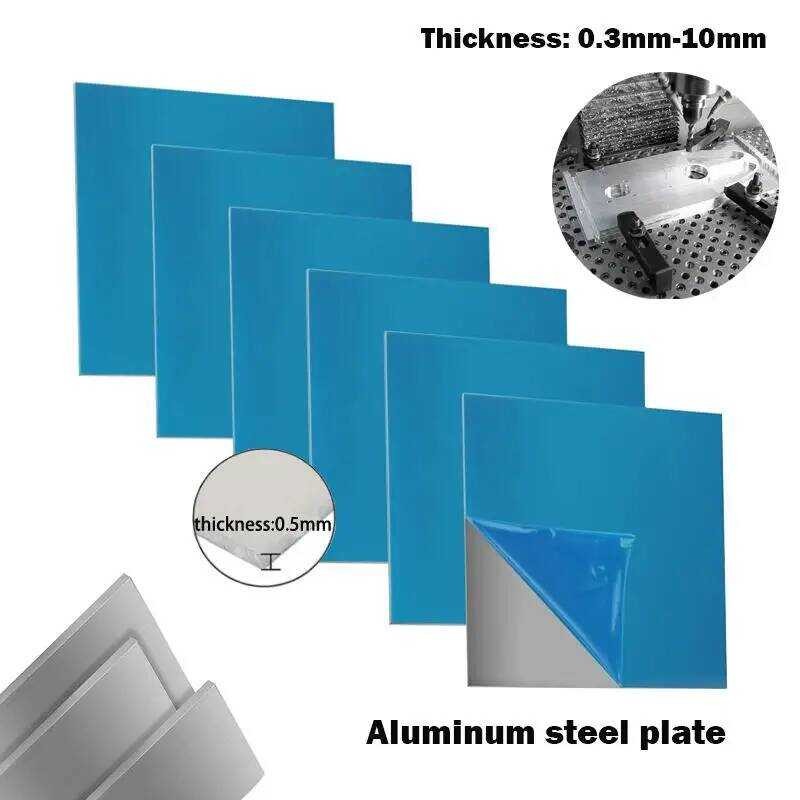 D 1Pc 3 Thickness 0.3-10Mm Aluminum Sheet Metal Plates Covered With ...