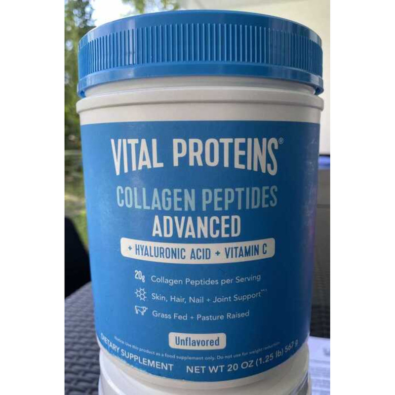 Vital Proteins Collagen Peptides 20Oz ADVANCED W/ Hyaluronic Acid & Vitamin C, Exp 3/31/2027 OR ...
