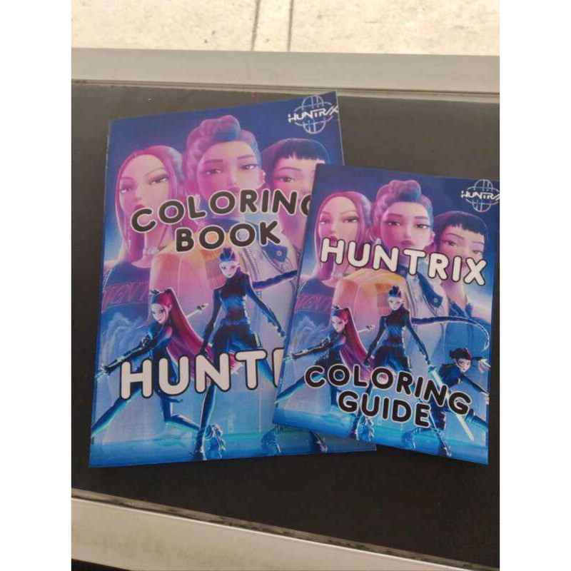 Huntrix Rumi Mira Zoey KPOP DEMON HUNTERS Book | Coloring Booklet For ...