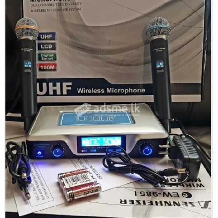 SENNHEISER DUAL CHANNEL TRUE DIVERSITY WIRELESS MICROPHONE SYSTEM Ew ...