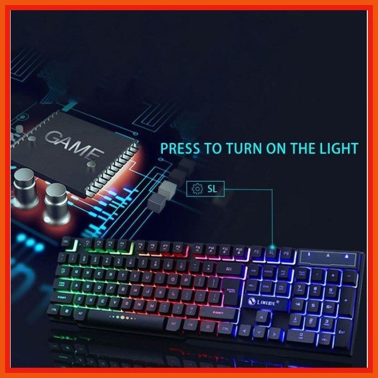 Limeide Gtx300 Colorful Led Backlight Ergonomic Mechanical Gaming Usb ...