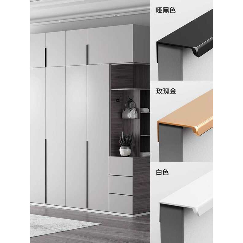 Wardrobe Invisible Black Modern Simple Cabinet Drawer High-end Gap Side ...