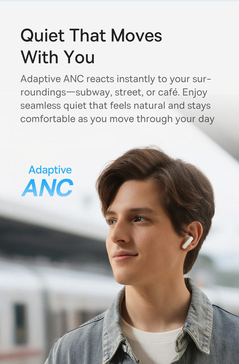 Baseus Bass BS1 NC Semi-in-Ear Wireless Earbuds Headphones with ...