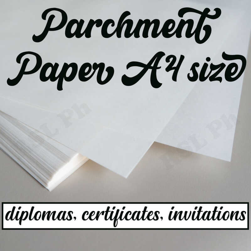 Parchment Paper A4 80Gsm Invitations Certificates Diplomas Cream 100 ...