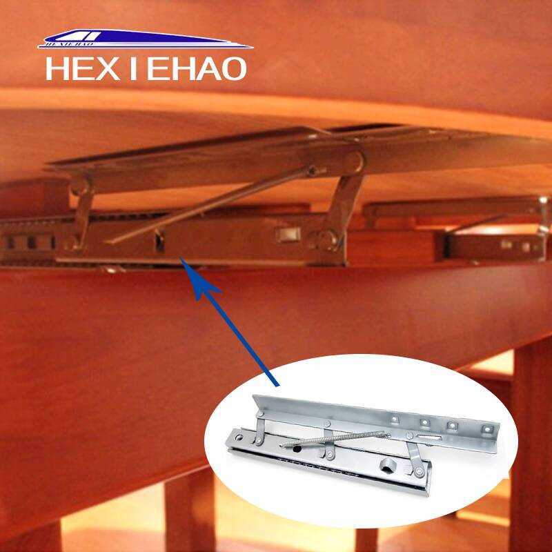 Space-Saving Retractable Foldable Dining Table Slide Rail Dining Table ...
