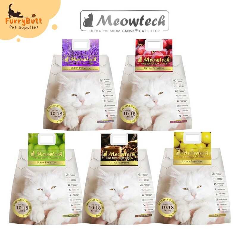 Meowtech Ultra Premium Fine Tofu Clumping Cat Litter 10.18L ~ Flushable Suitable For Condos F9f ...