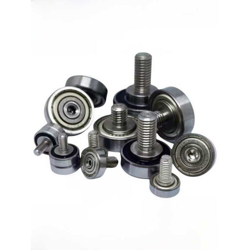 Stainless Steel 304 External Thread Bearing Screw Rod Wheel Roller ...