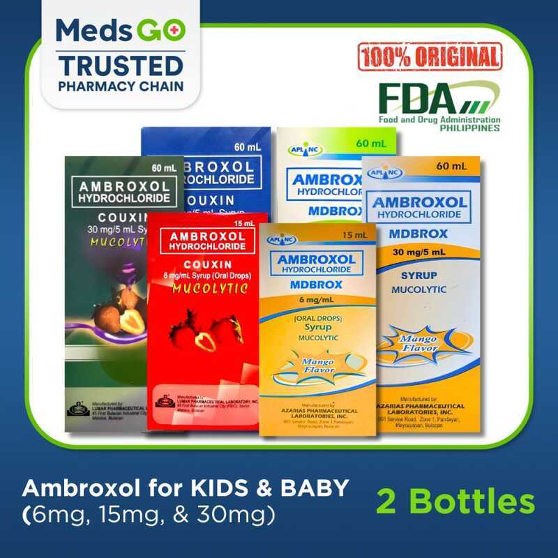 Ambroxol For Kids And Baby Syrup - Mucolytic (Mucosolvan Generic) 16B ...