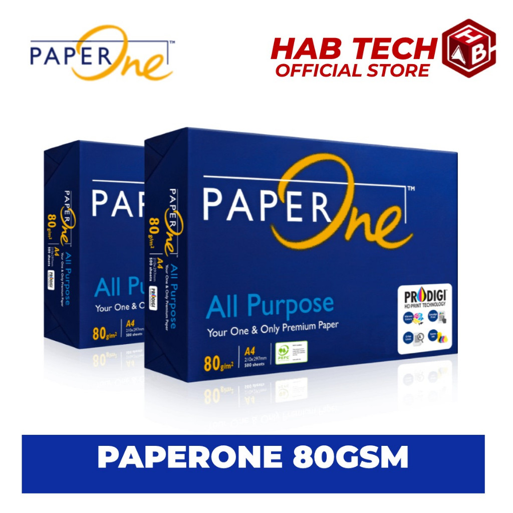 PaperOne Bond Paper Letter Short Long Legal A4 A3 80gsm Substance 24 ...