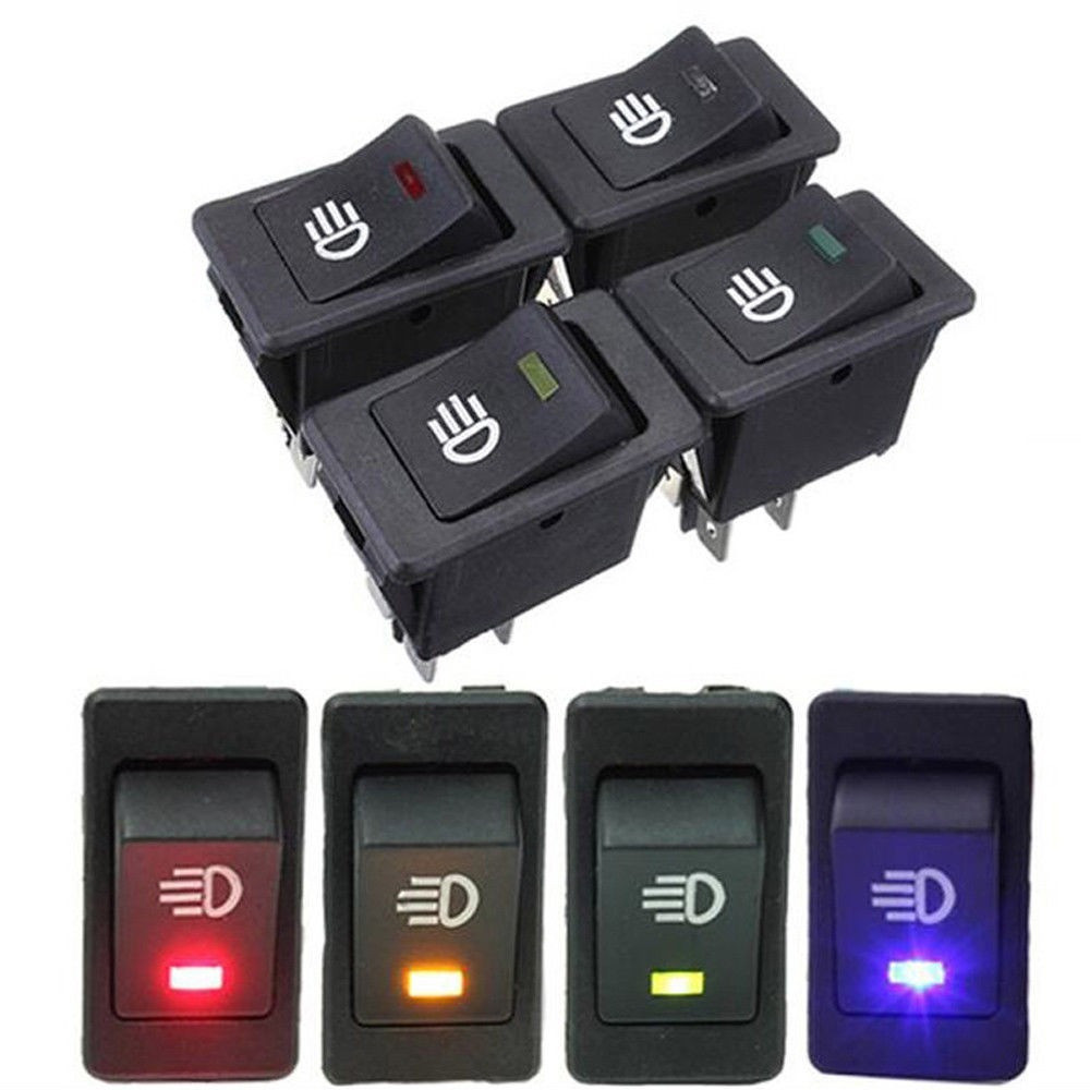 Boat Shape 12V 35A Car Auto Fog Light LED Dashboard Rocker Toggle ...