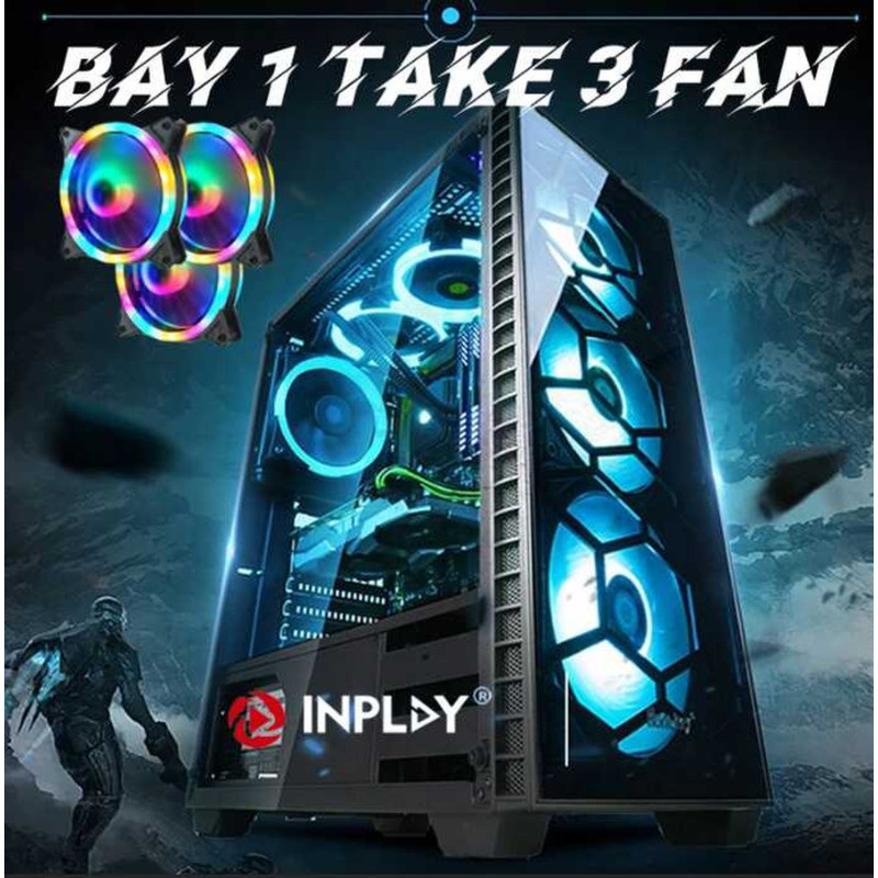 INPLAY PC Case Desktop Computer With 6 Fan Slot Usb3.0 M-Atx ATX ...