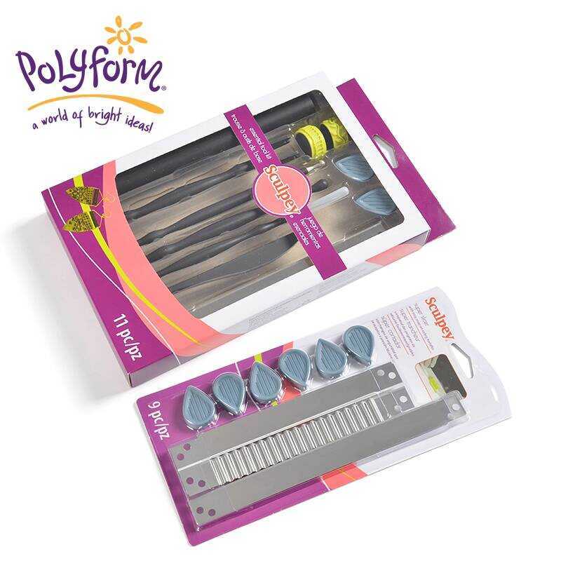 POLYFORM Sculpey Clay Set from the USA, Wave Knife, Long Short Blade ...